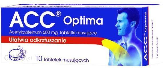 ACC Optima 600mg 10 tabl musujących – Apteka 24 ACC Optima 600mg 10 tabl musujących – Apteka 24